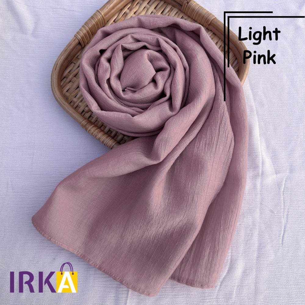 Whisper Woven Cotton Hijab – Light Pink – Irka Mart